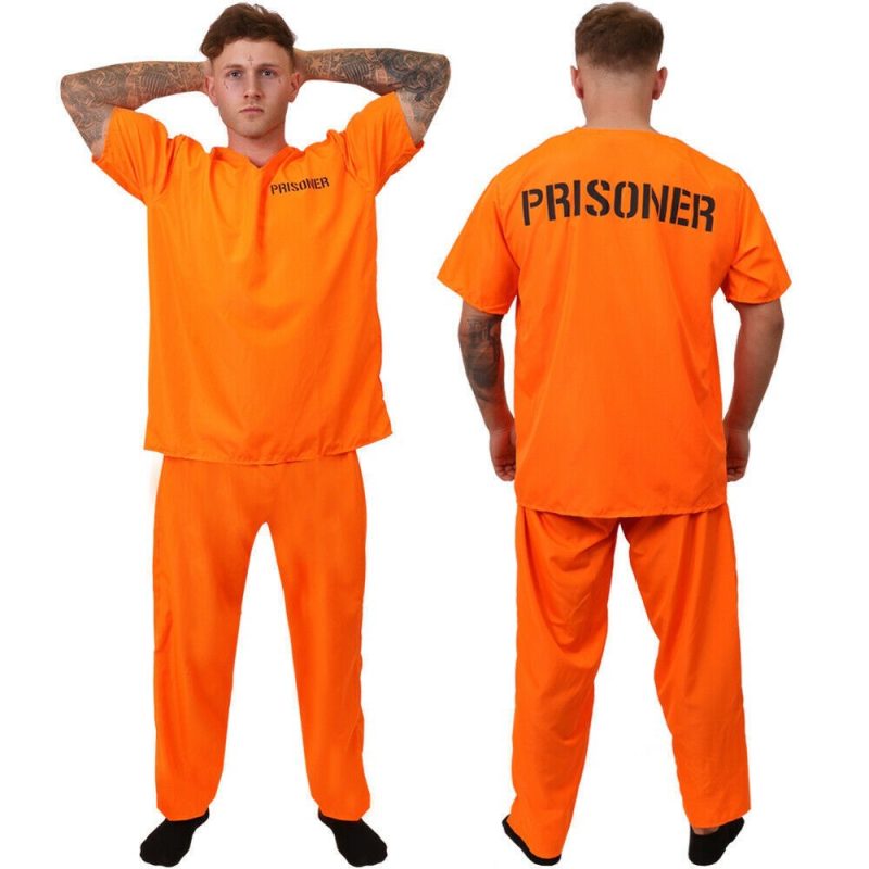 XYYEA Halloween adult prison uniform prisoner costume children’s prison ...